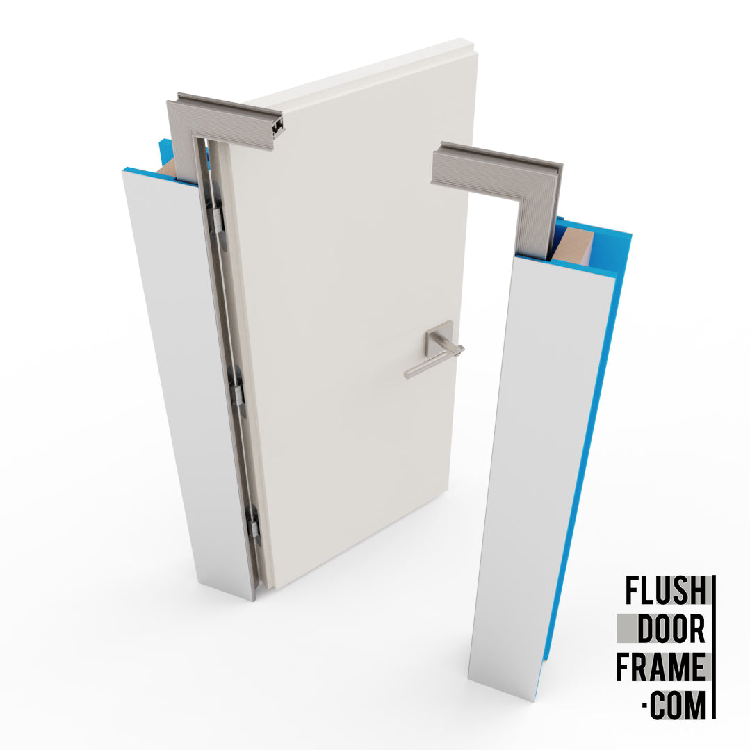 Inswing/Push LeftFrameless Door Jamb/Frame Door Slab By Others ...